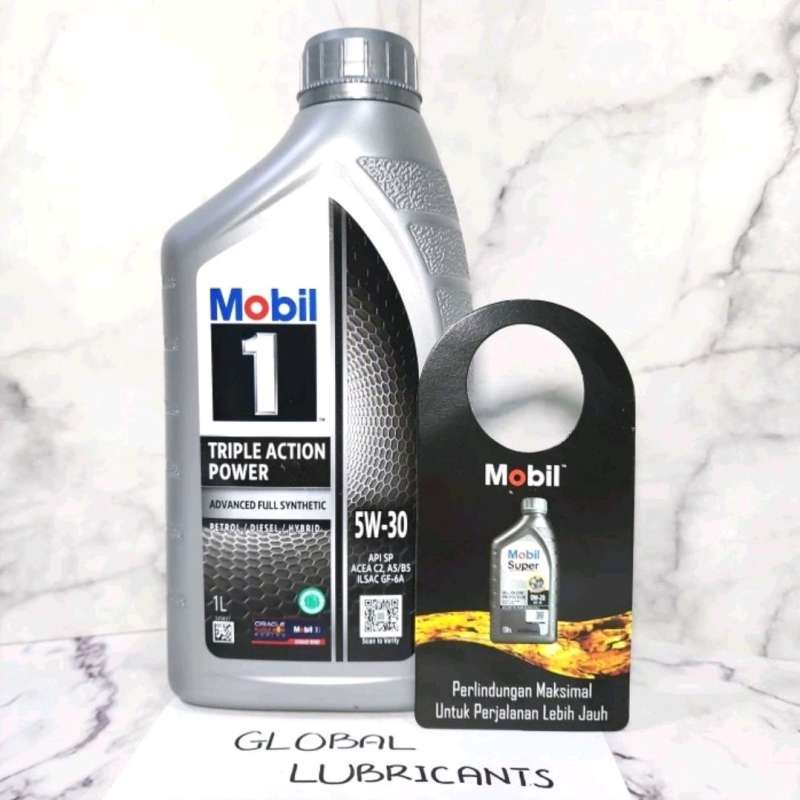 Jual Mobil 1 Triple Action Power 5w-30 Api Sp 1 Liter (oli Mesin Bensin/ Diesel/ Hybrid Advanced ...