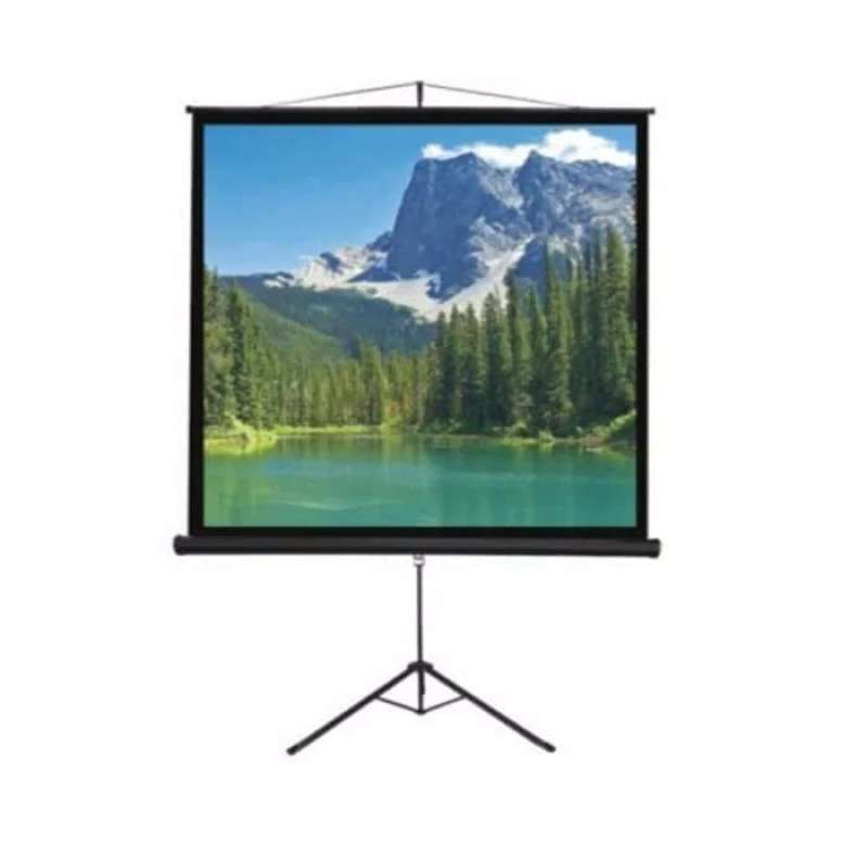 Jual Screen Projector Brite Tripod 70 Tiang - Stand 178 X 178cm Di ...