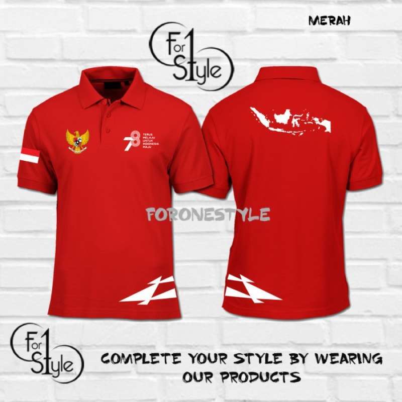 Jual POLO PANITIA AGUSTUS 78th INDONESIA peta panitia 78 - KAOS POLO ...