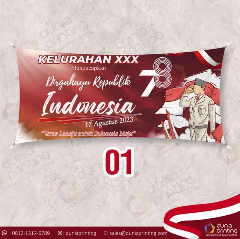 Promo Spanduk Kemerdekaan 17 agustus - Ready cetak dan Text ...