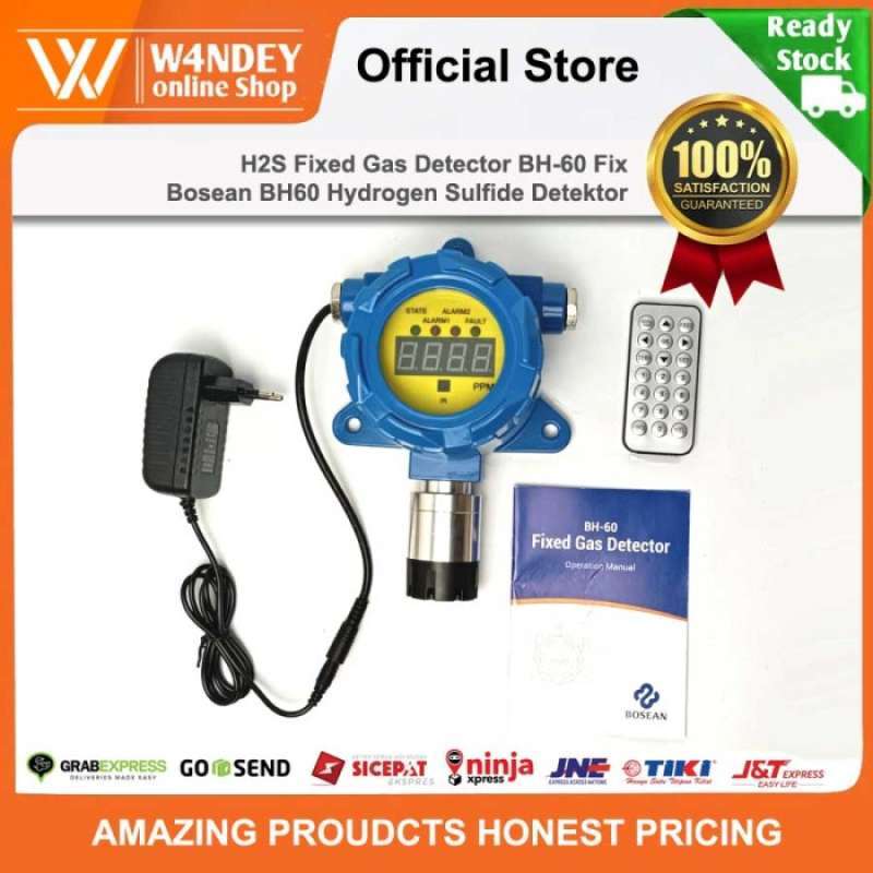 Promo H2s Fixed Gas Detector Bh-60 Fix Bosean Bh60 Hydrogen Sulfide ...