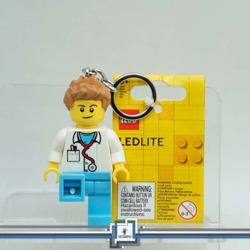 Jual Lego Ledlite Iconic Male Doctor Figure Key Light Keychain Keylight ...