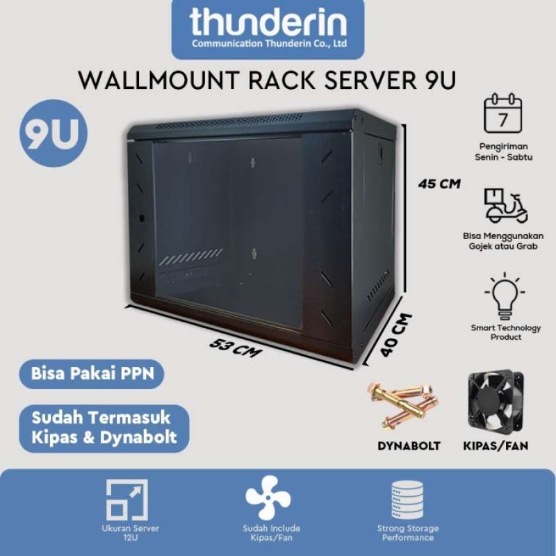 Promo Wallmount Rack Server 9U. Rack Server Ukuran 9U Diskon 20% di ...
