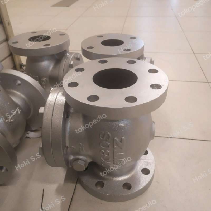 Jual Swing Check Valve Kitz Cast Iron Jis 10k Flange 3 Inch / Dn 80 Di ...