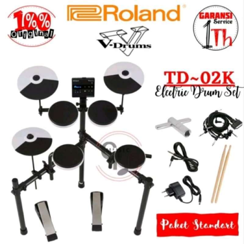 Promo Roland V‐Drums Td‐02K Electronic Drum Set Original Td02 K Diskon 23% di Seller Kazuma ...