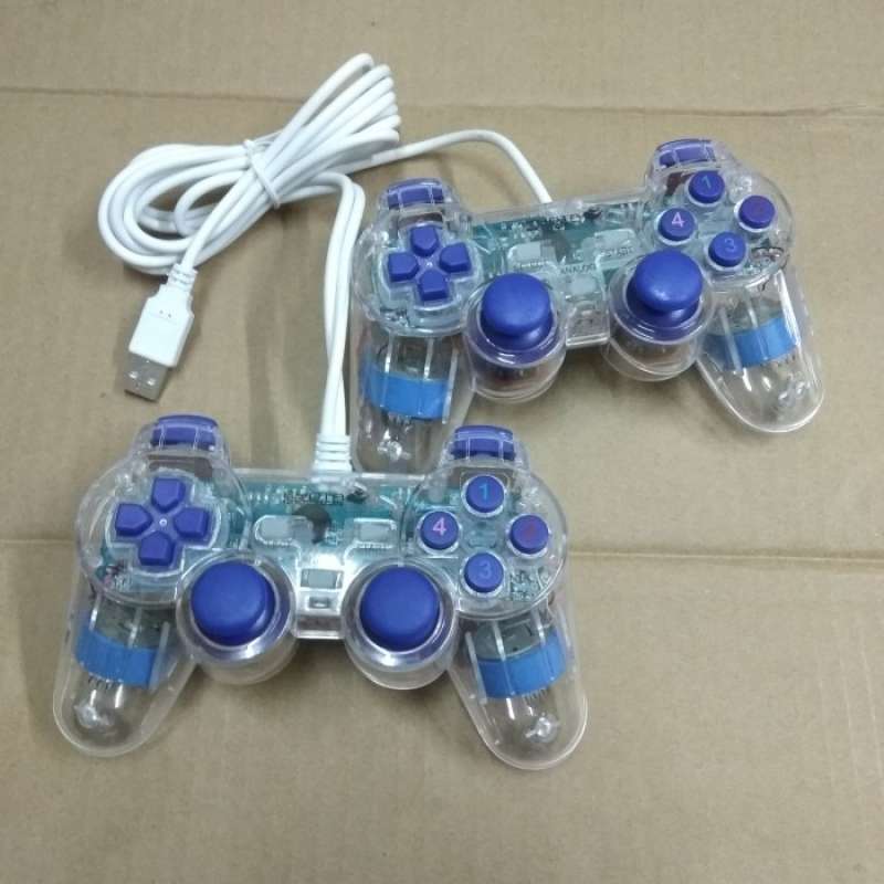 Promo Joystick stick PS PC usb doubLe stick transparan EYOTA Diskon 23% ...