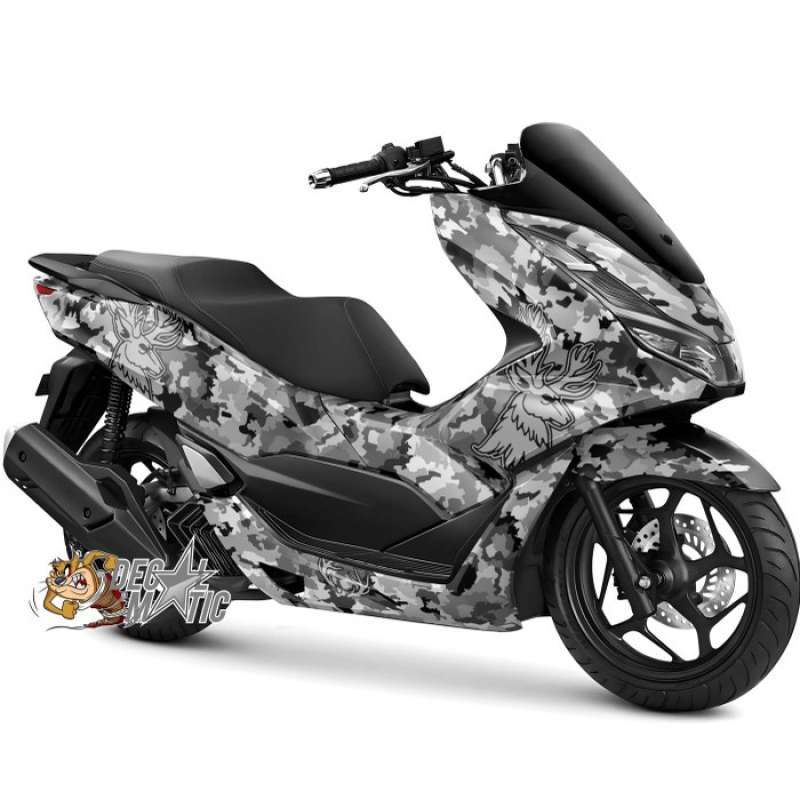 Jual Decal Stiker Full Body Motor Honda PCX 160 / PCX150 Camo Grey di ...
