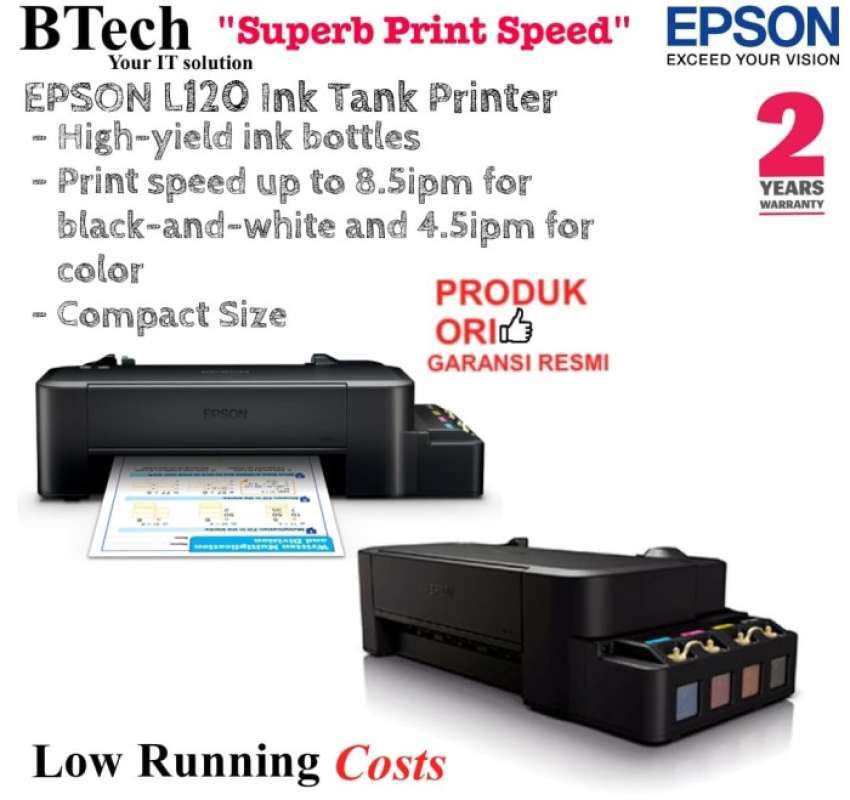 Promo Epson L120 Ink Tank Printer Diskon 33% di Seller Jaya Abadi ...