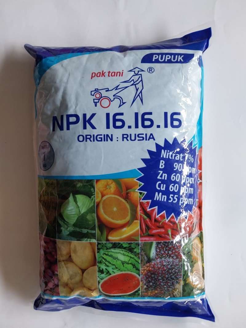 Promo Pupuk Npk 16-16-16 1 Kg, Pak Tani, Kemasan Asli Pabrik Saprotan ...