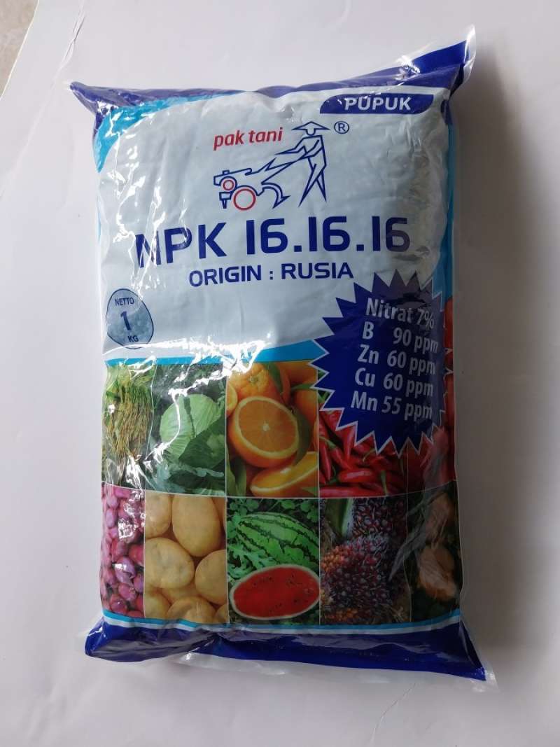 Promo Pupuk Npk 16-16-16 1 Kg, Pak Tani, Kemasan Asli Pabrik Saprotan ...