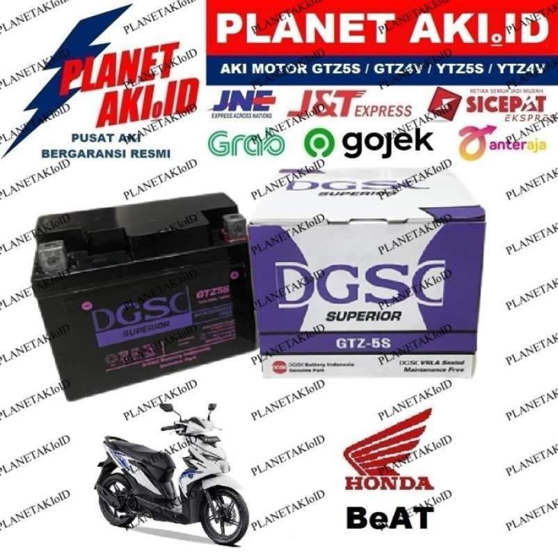 Jual Aki Motor Honda Beat FI CW CBS CARBU KARBU GTZ5S GS Y Accu Kering MF di Seller FLASSALE ...