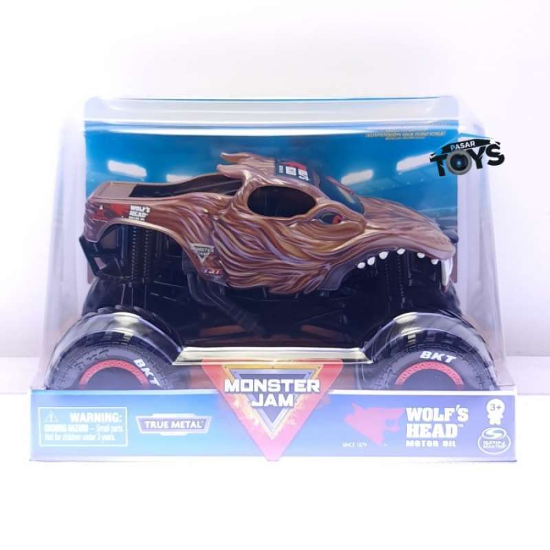 Jual Monster Jam Wolf's Head Series 10 Scale 1:24 Monster Truck di ...