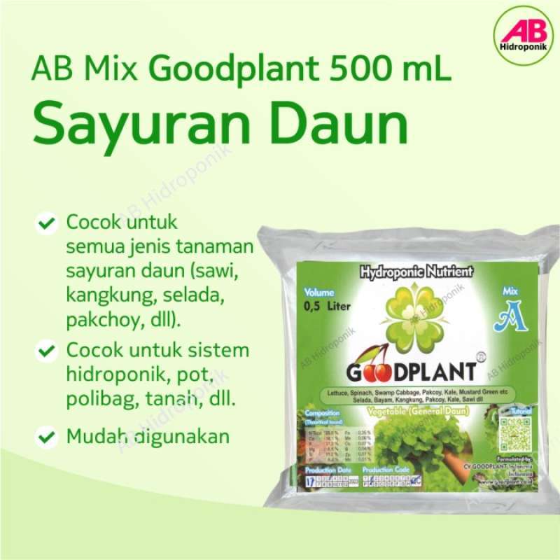 Promo Ab Mix Sayuran Daun Goodplant 500 Ml Diskon 20% Di Seller Duma ...