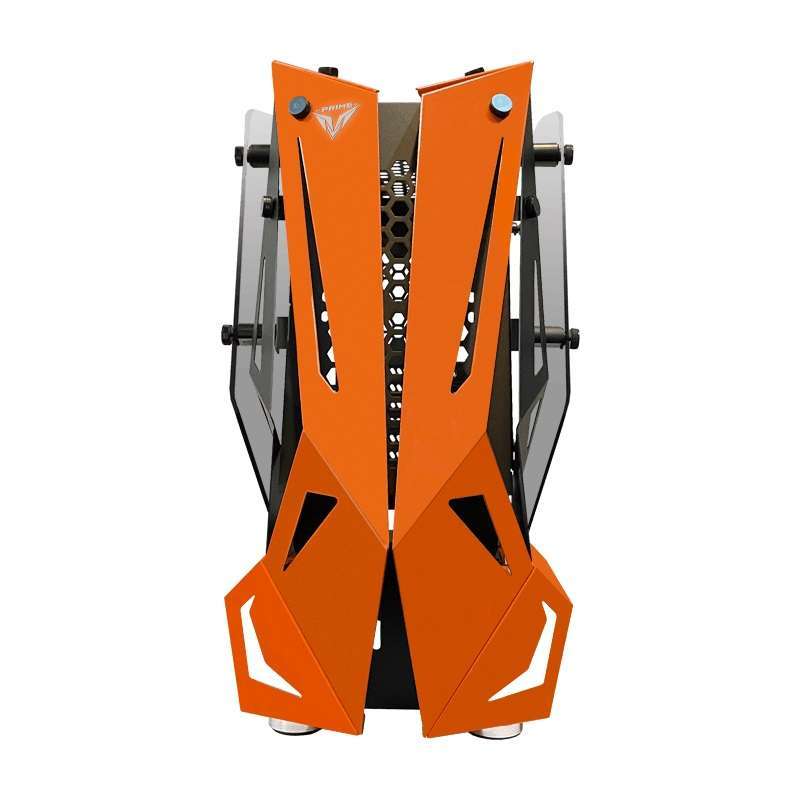 Jual Casing Prime R-[cs] Orange Black - Atx Alumunium Gaming Case ...
