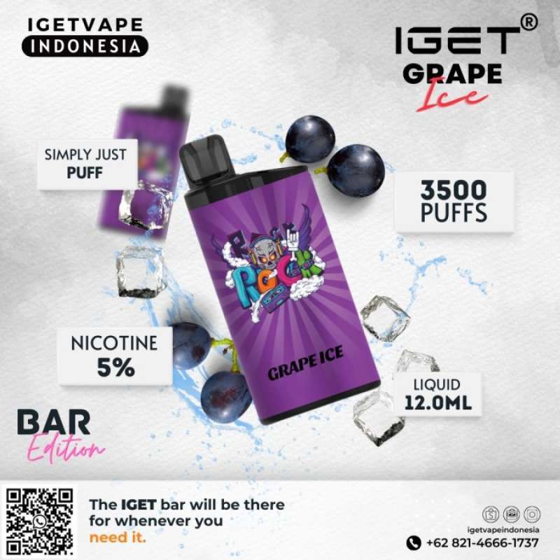 Promo IGET VAPE BAR - 3500 PUFFS - NO. 1 BEST DISPOSABLE POD (AUTHENTIC ... Promo IGET VAPE BAR - 3500 PUFFS - NO. 1 BEST DISPOSABLE POD (AUTHENTIC ...