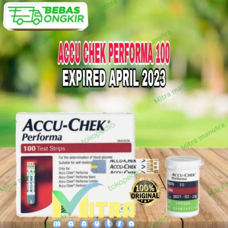 Promo Accu Chek Performa 100 Strip Original Glucose Check Strip Gula ...