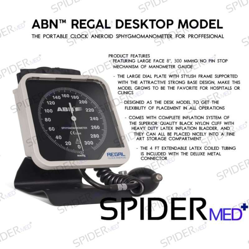 Jual Abn Regal Clock Aneroid Desktop Model / Tensimeter Aneroid di ...