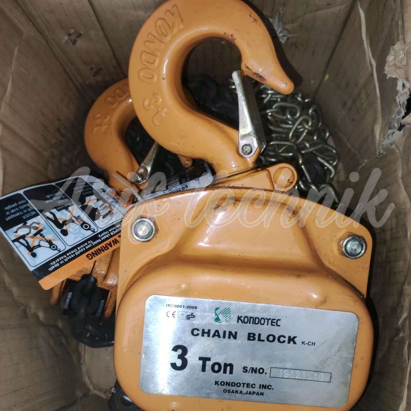 Jual Takel 3ton / Chain Block 3ton Kondo / Katrol 3ton Kondotec Di ...