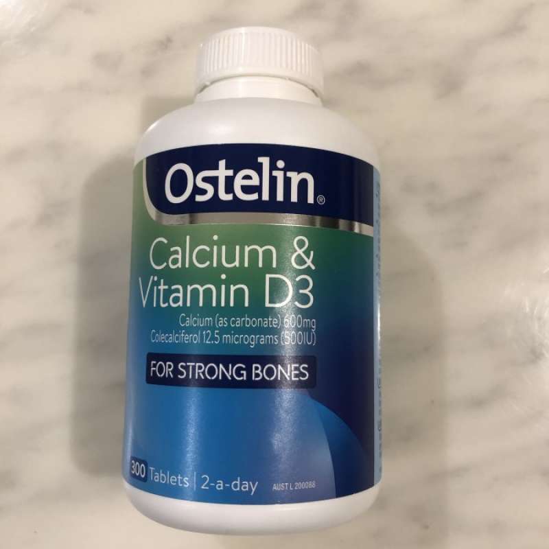 Promo Ostelin calcium & vitamin d3 300 tabs / kalsium / osteoporosis ...