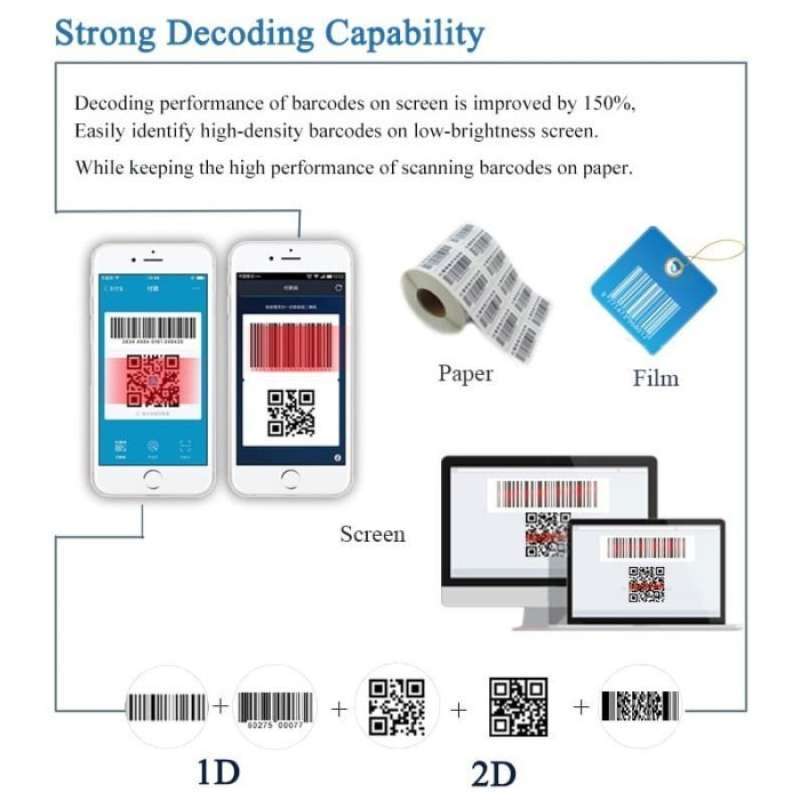 Promo Barcode Scanner 2D/ 1D Qr Code Scanner Omni Barcode Scanner Usb ...