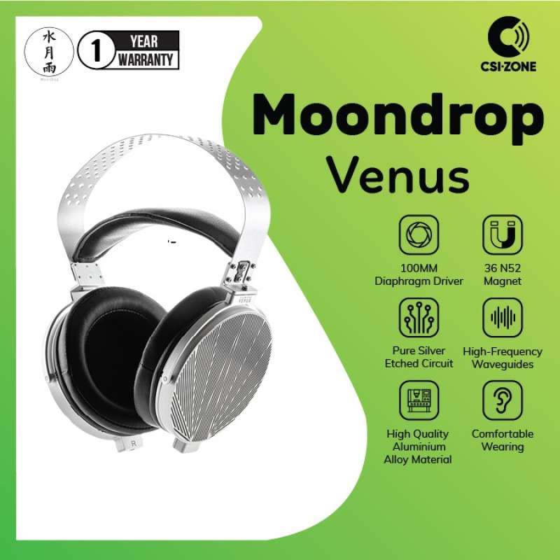Promo Moondrop Venus Flagship 100Mm Magnetic Driver Planar Headphone ...