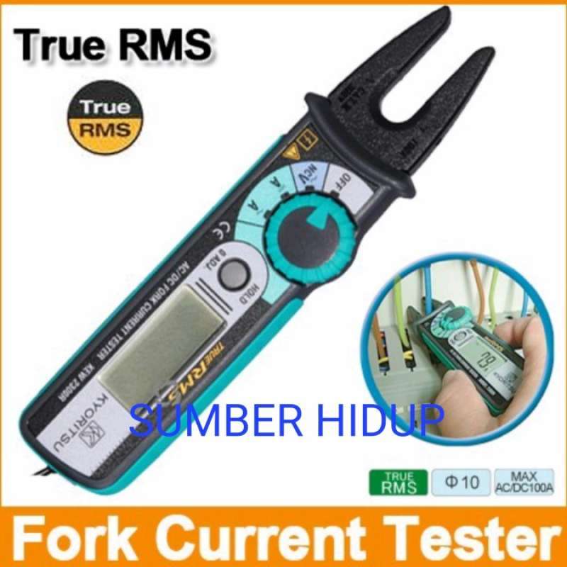 Promo Kyoritsu KEW FORK 2300R Mini Clamp Meter AC DC Tang Ampere True ...