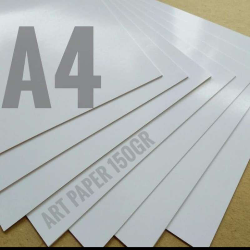 Promo Kertas Art Paper 150 Gr Ukuran A4 /21 Cm X 29,7 Cm ( 500 Lembar ...