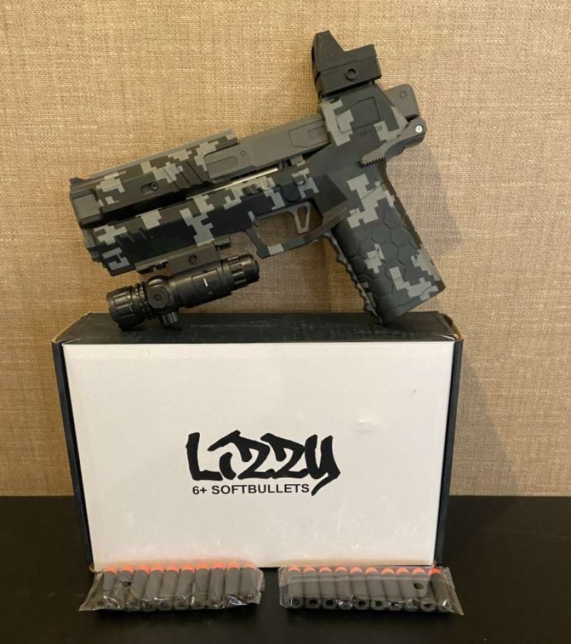 Promo Gecko Lizzy Foam Dart Blaster Soft Bullet Shoot Nerf Dart Blaster ...