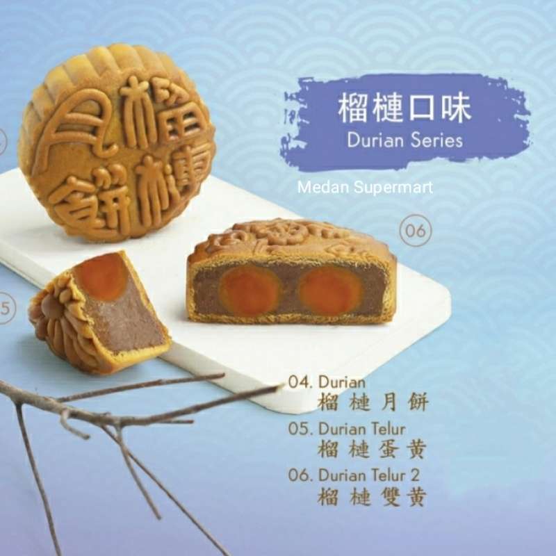 Jual TAMIANG Durian Series MOONCAKE 3 Varian Rasa Durian / Durian Telur ...
