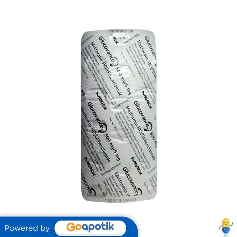 Jual GLUCOVANCE 500/5 MG STRIP 15 TABLET di Seller Apotek Potenza ...