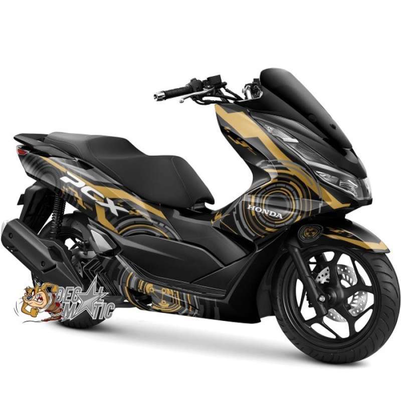 Jual Decal Stiker Full Body Motor Honda Pcx 160 Pcx150 Grafis Techno ...
