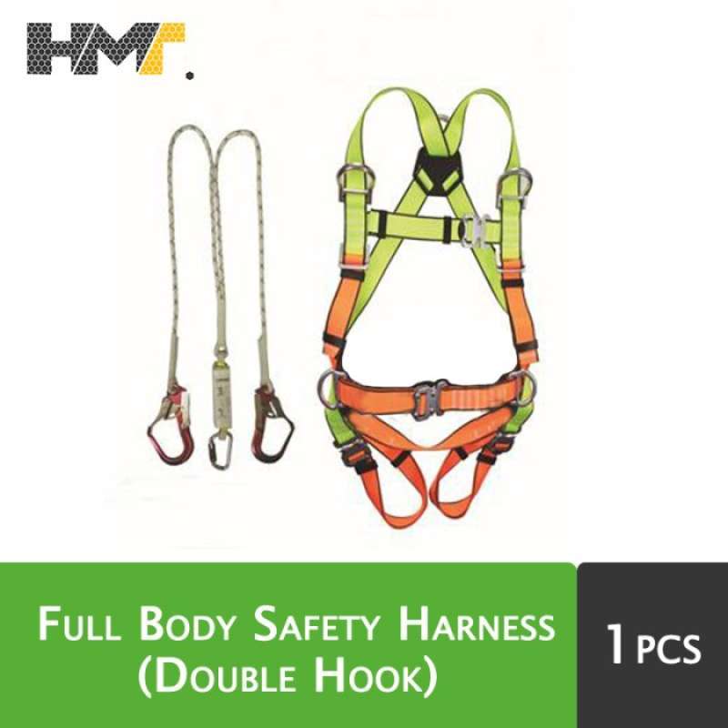 Promo Full Body Safety Harness Double Hook / Harness Keselamatan Safety ...