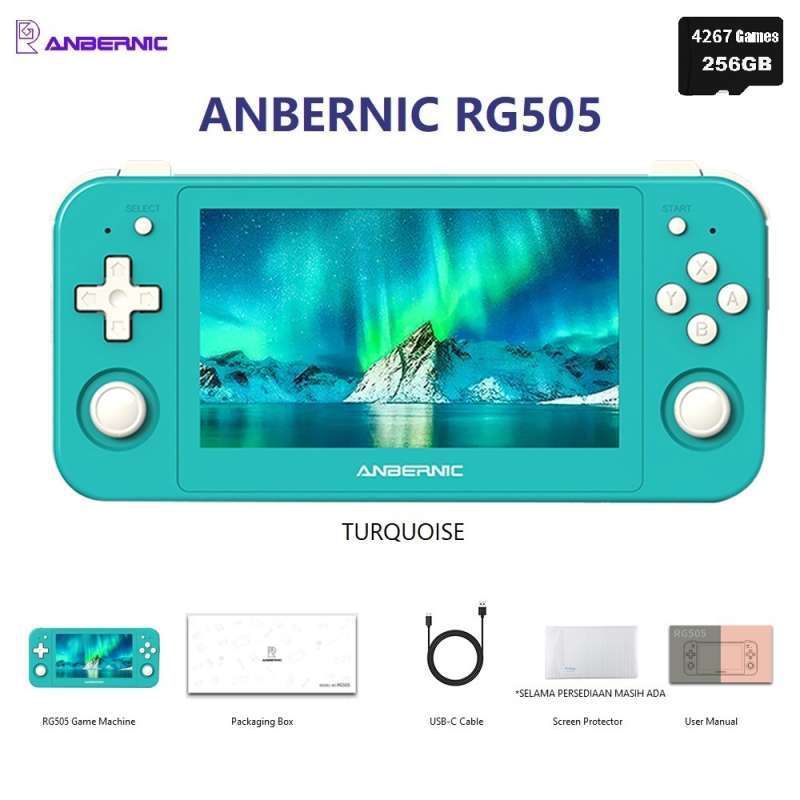 Jual ANBERNIC RG505 256GB - Dual Mode Emulator Retro Game Handheld ...