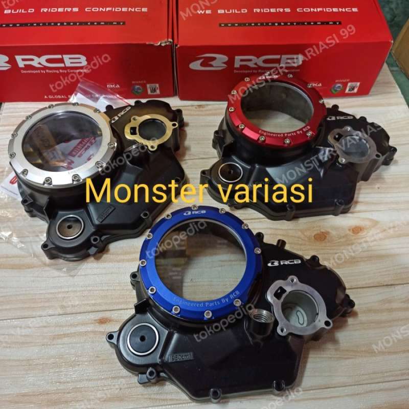 Promo Engine Cover Blok Transparan Rcb Mx King/new Vixion/r15 V2 Diskon ...