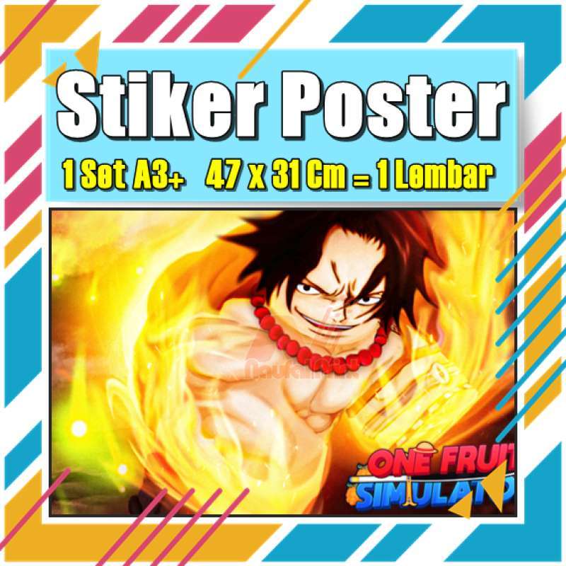 Jual Stiker Label One Piece 3 Luppy Zoro Brock Sanji Coper Nami Robin