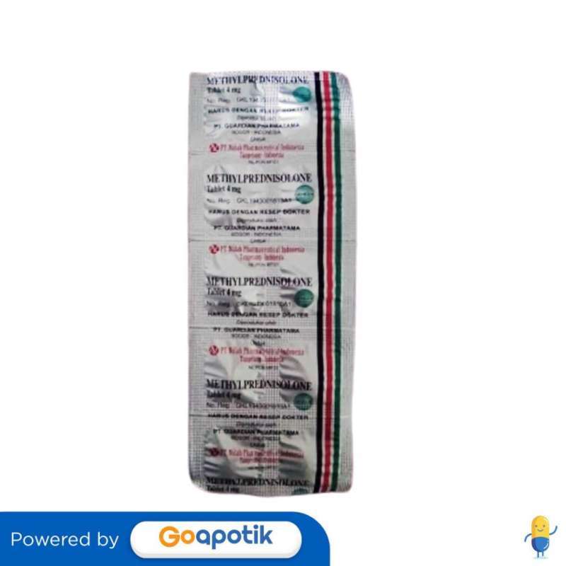 Jual METHYLPREDNISOLONE NULAB 4 MG STRIP 10 TABLET di Seller Apotek ...