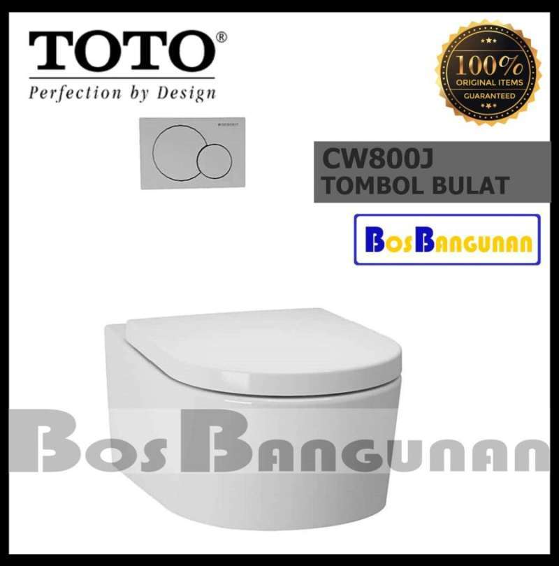 Jual Kloset Duduk TOTO CW800J / Wall Hung Closet TOTO CW 800 J ECO ...