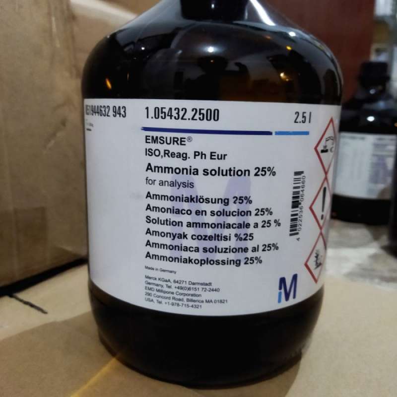 Promo Ammonia Solution 25% Pro Analis Merck 105432 2.5L / Larutan ...