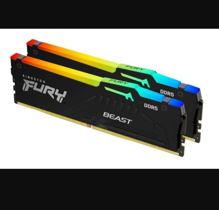 Jual Ram DDR5 16GB (2x8) Kingston Fury Beast RGB PC41600 5200Mhz - Dual ...