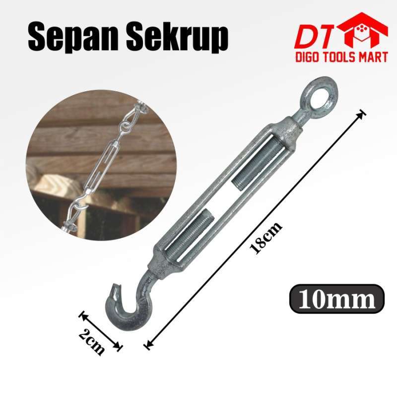Jual Span Sekrup 10mm Jarum Keras Besi Galvanis Tarikan Sling Di Seller ...