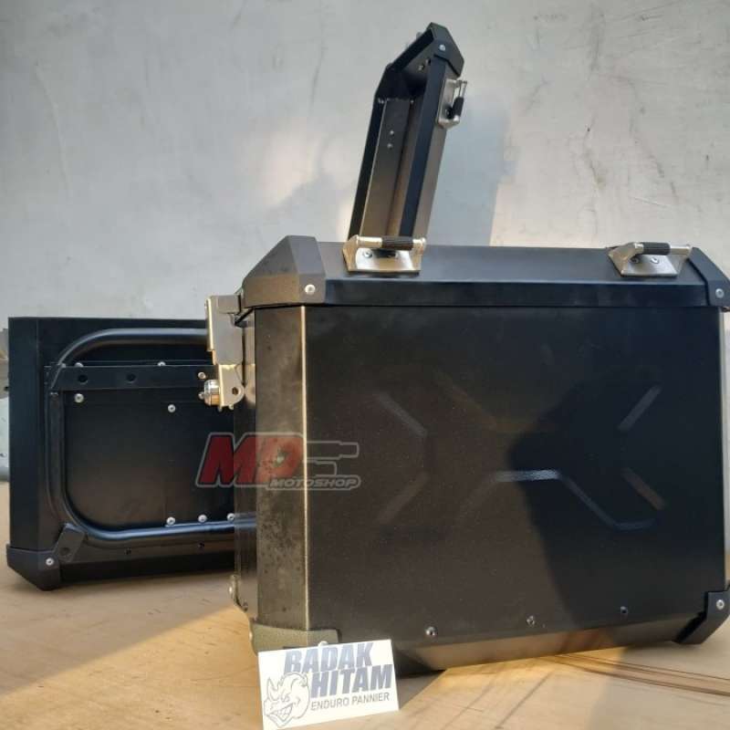 Jual Side - Box Samping Motor Badak Hitam Aluminium Pannier 34liter Di ...
