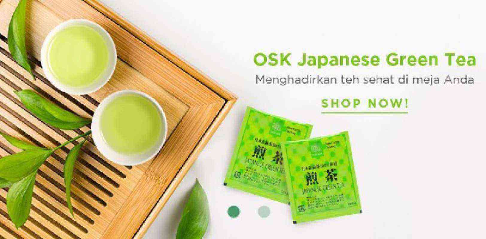 Jual Osk Japanese Green Tea With Jasmine Isi 50bag Teh Macha Teh Hijau ...