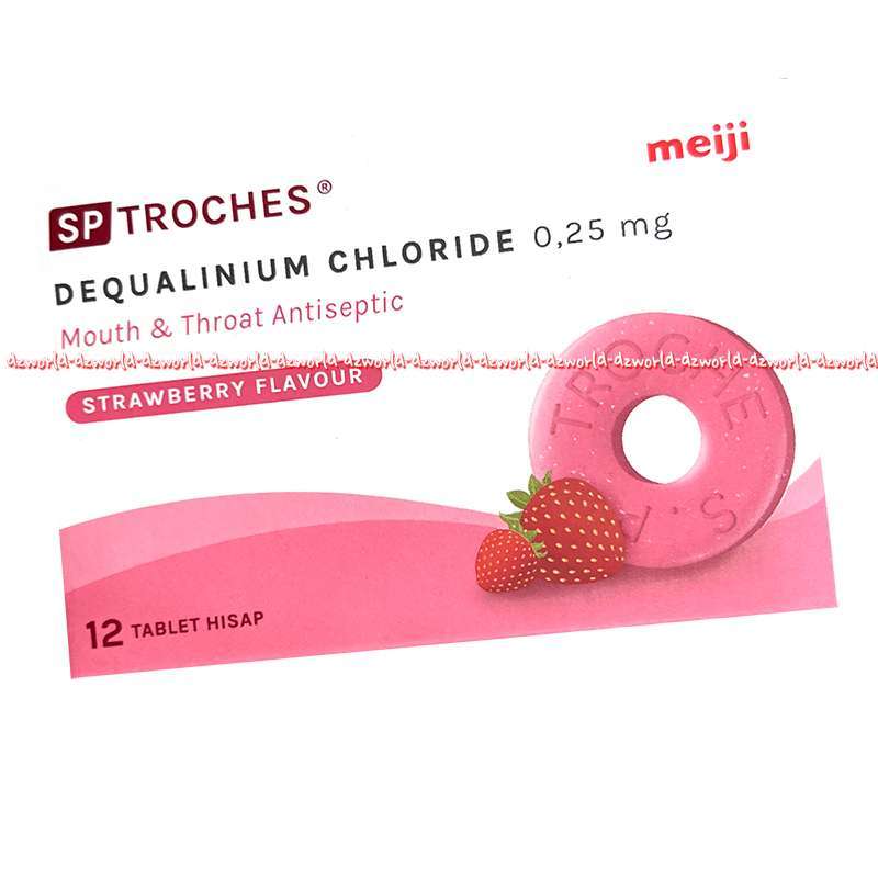 Jual Meiji Sp Troches Dequalinium Chloride 12tablet Melon Flavour Hisap ...