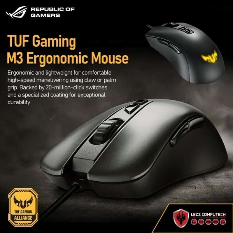 Promo ASUS TUF GAMING M3 GAMING MOUSE Diskon 23% di Seller Farere store ...