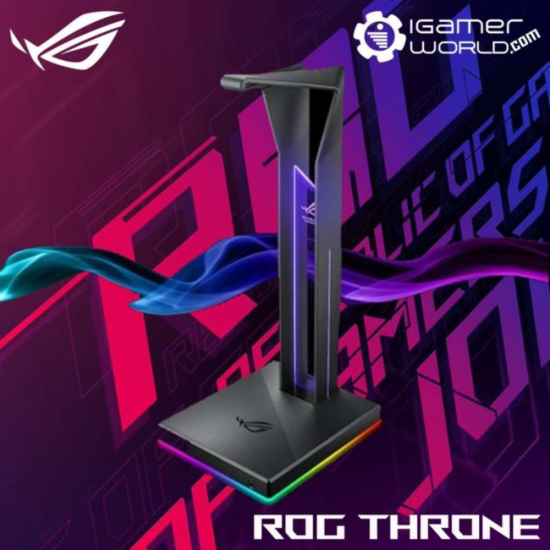 Jual ASUS ROG Throne RGB Gaming Headset Stand with 7.1 Surround Sound ...