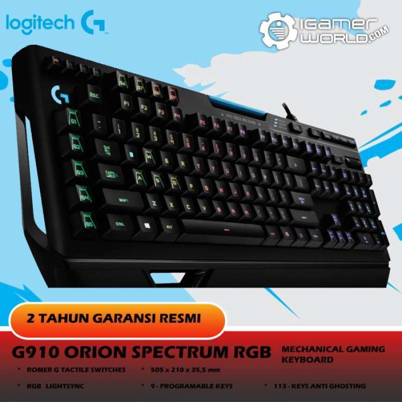 Jual Logitech G910 Orion Spectrum Rgb Mechanical Gaming Keyboard Di ...