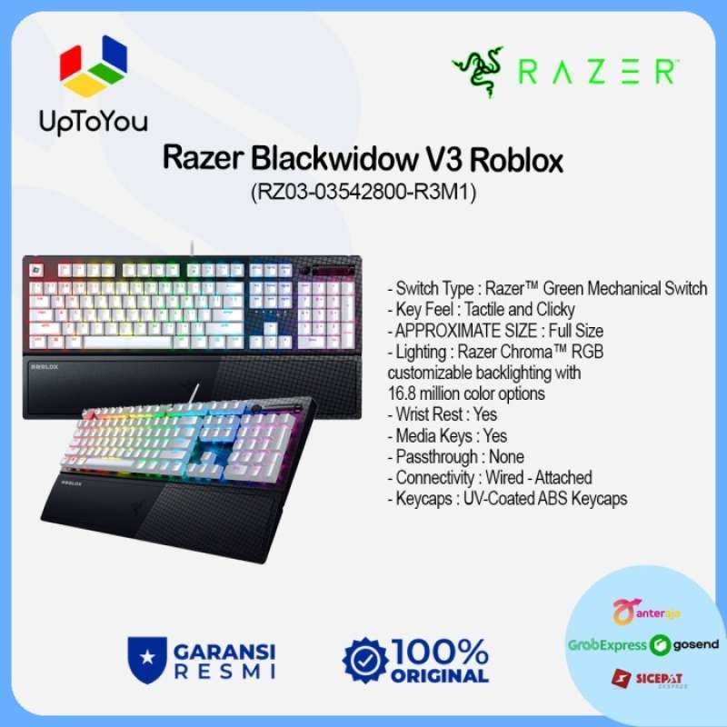 Promo Razer BlackWidow V3 - Roblox - Mechanical Gaming Keyboard Diskon ...