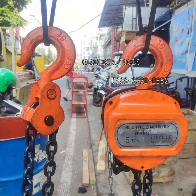Promo Takel Chain Block 5 Ton 3 5 10 Meter WEKA Takel Hand Manual ...