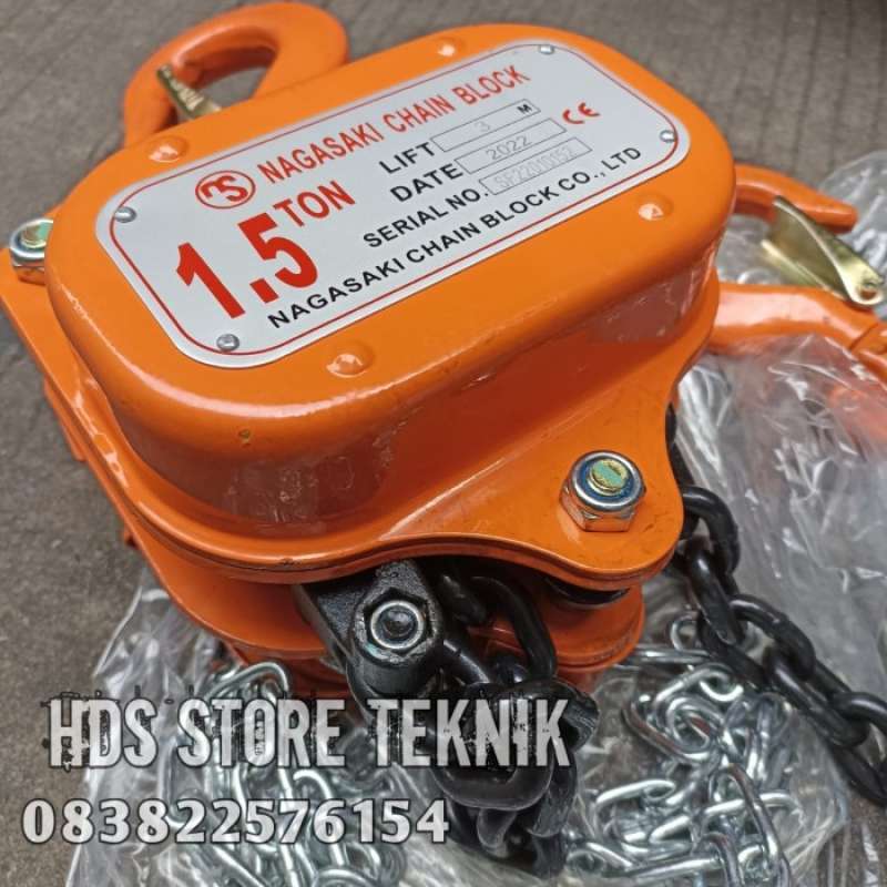 Promo Nagasaki Chain Block 1,5 ton / kerekan tangan manual panjang 3 ...