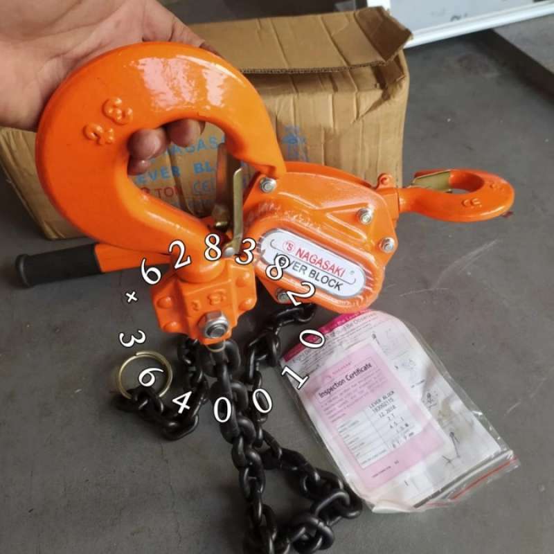 Promo lever block 3 ton x 1.5 Meter Nagasaki Japan Takel Manual Diskon 23% di Seller Indah ...